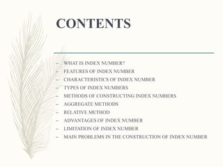 power point presentation on Types of index no | PPTX