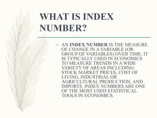 power point presentation on Types of index no | PPTX