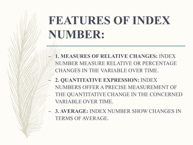 power point presentation on Types of index no | PPT
