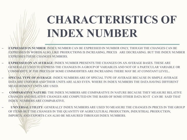 power point presentation on Types of index no | PPT
