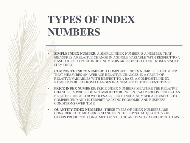 power point presentation on Types of index no