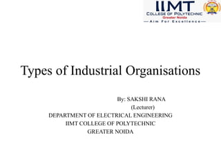 Types of Industrial Organisations.p from IMEDptx | PPTX