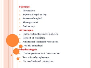 Types of industrial organization | PPTX