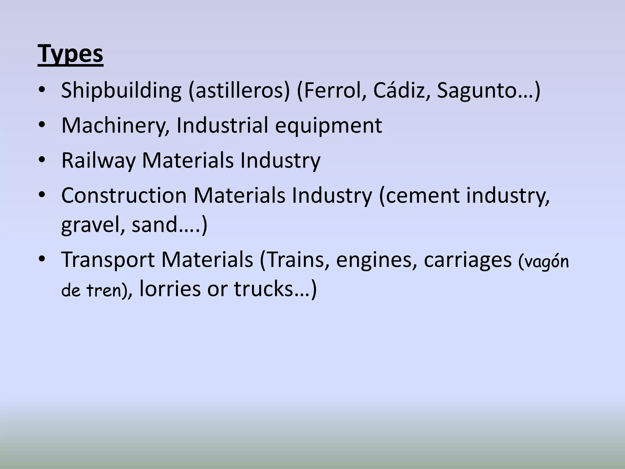 Types of industries | PPT