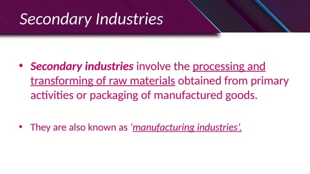types_of_industries_ppt.pptx.pdf | Agriculture | Industries