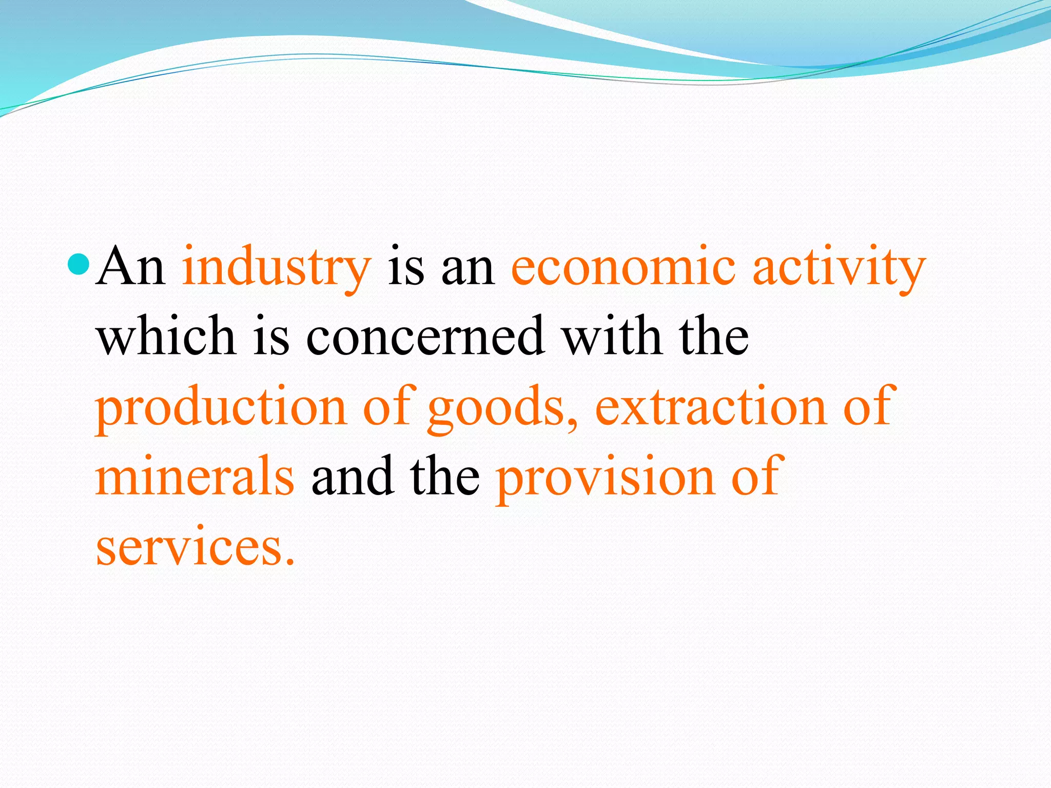 Types of industry | PPT