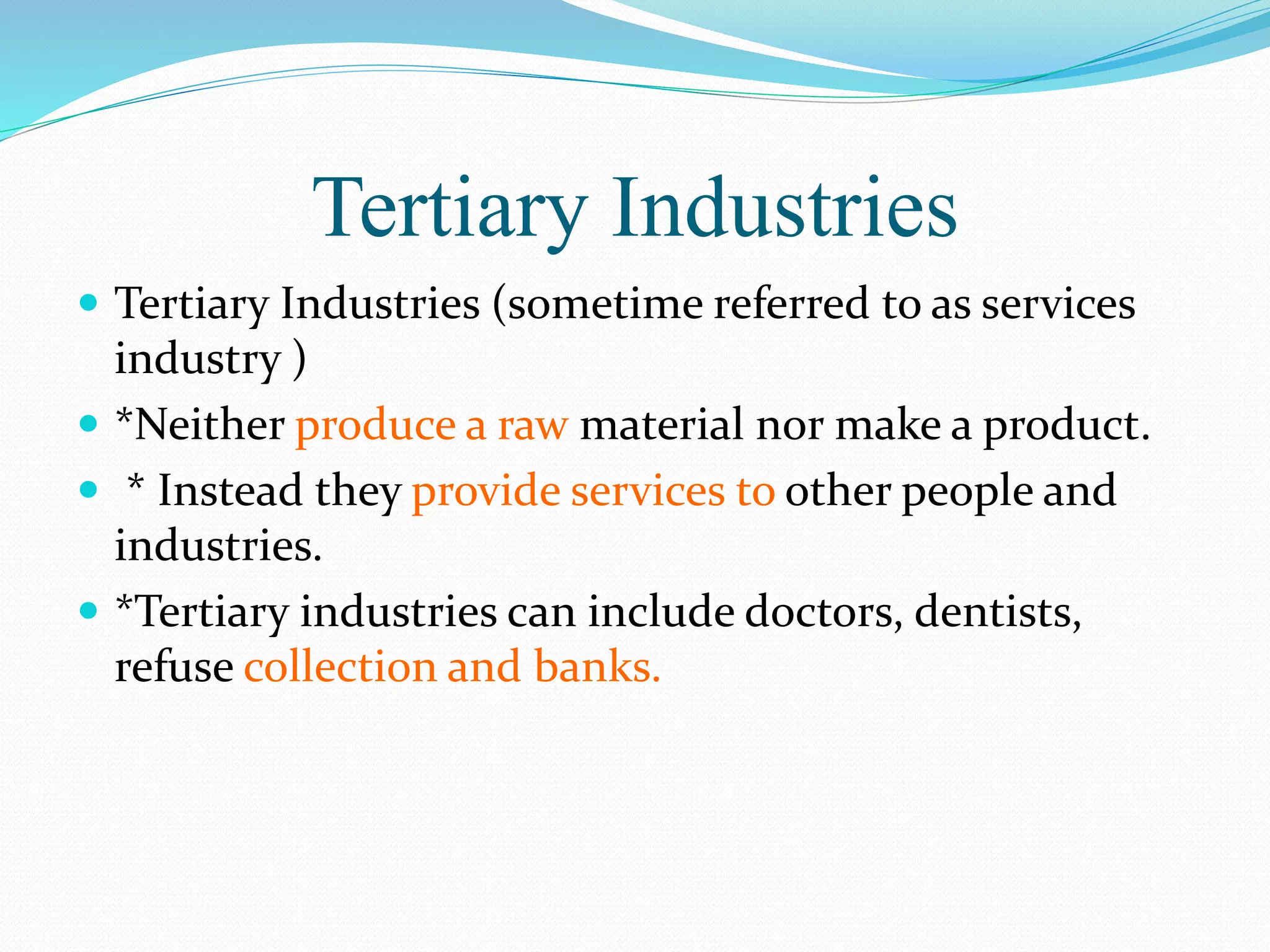 Types of industry | PPT