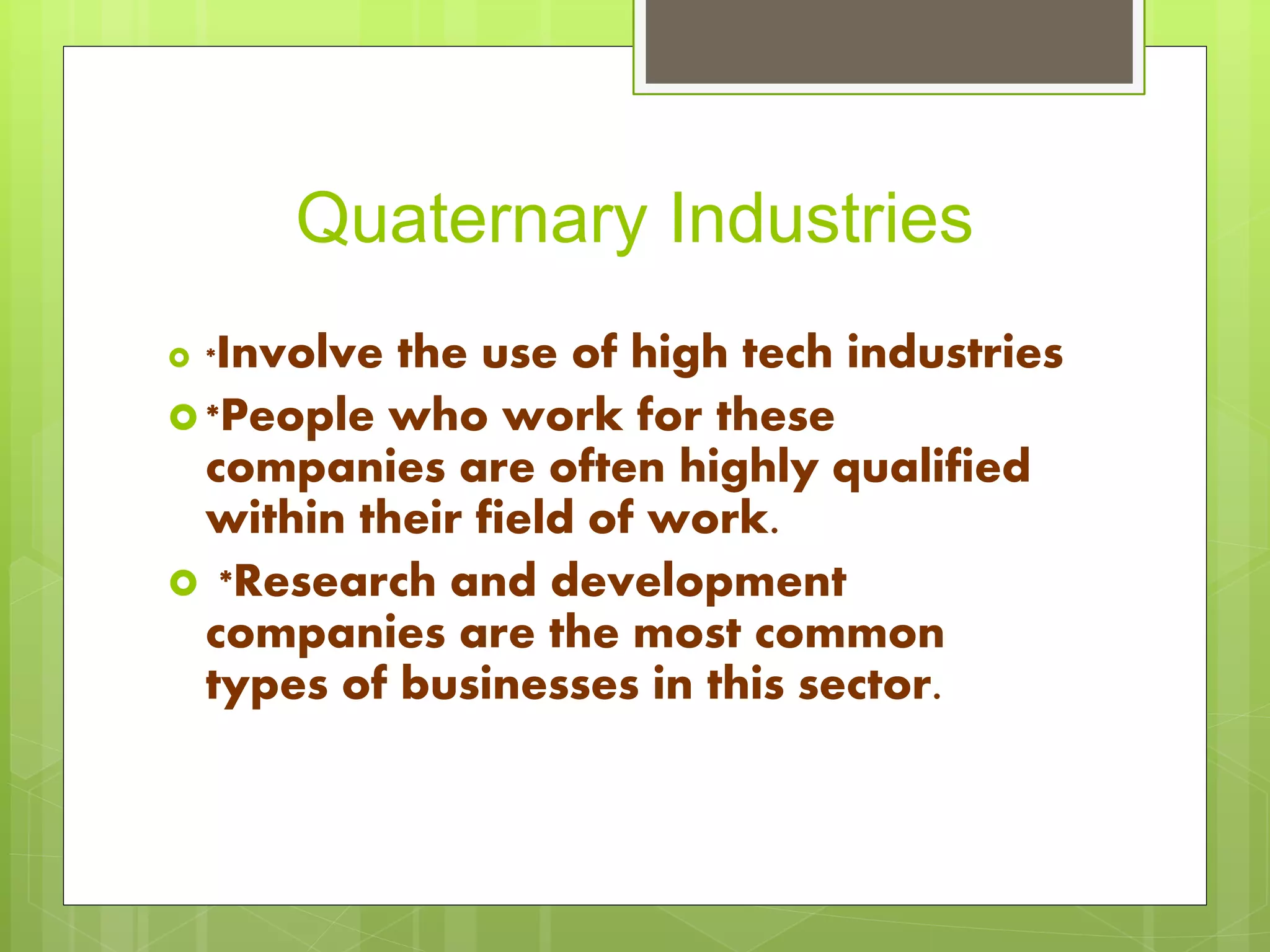Types of indUSTRIES | PPTX