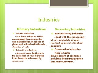 Types of indUSTRIES | PPTX