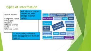 Typesof information | PPT