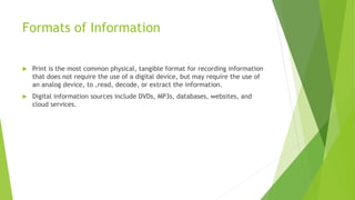 Typesof information | PPT