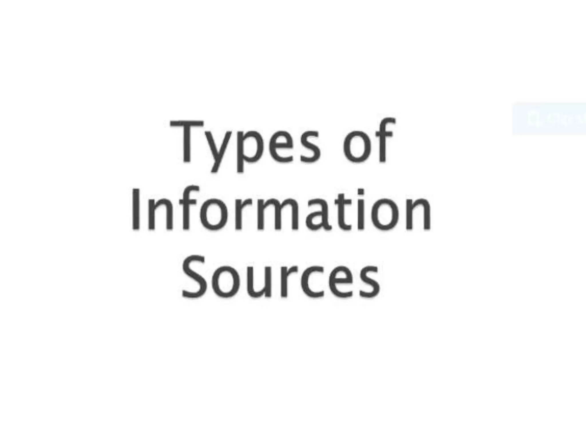 Types of information | PPTX