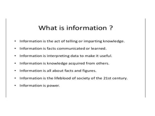 Types of information | PPTX