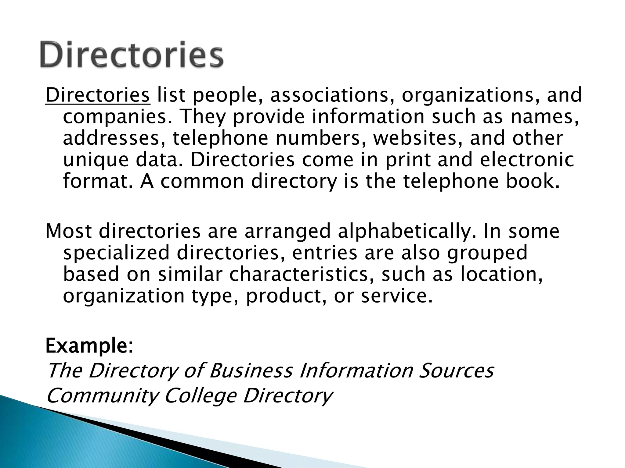 Types of information sources | PPTX