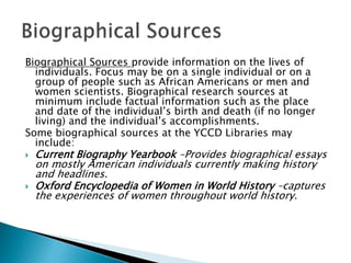 Types of information sources | PPTX