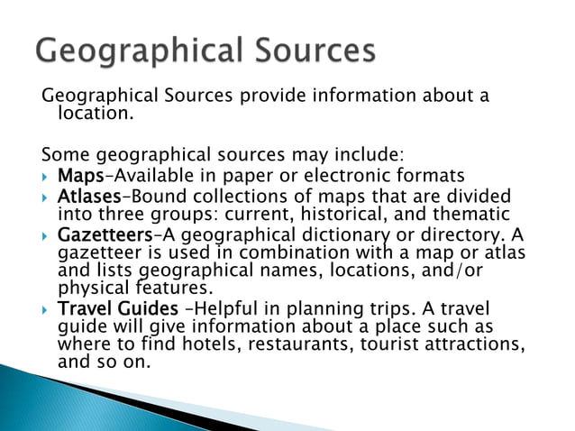 Types of information sources | PPTX
