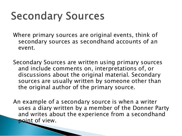 Types of information sources