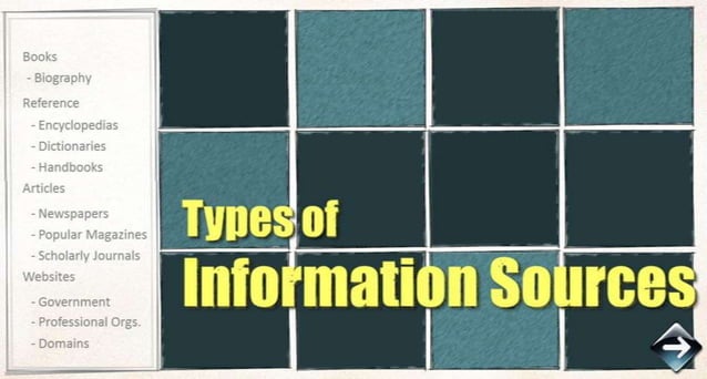 Types of Information Sources | PPTX