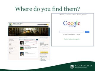 Types of information sources module | PPTX