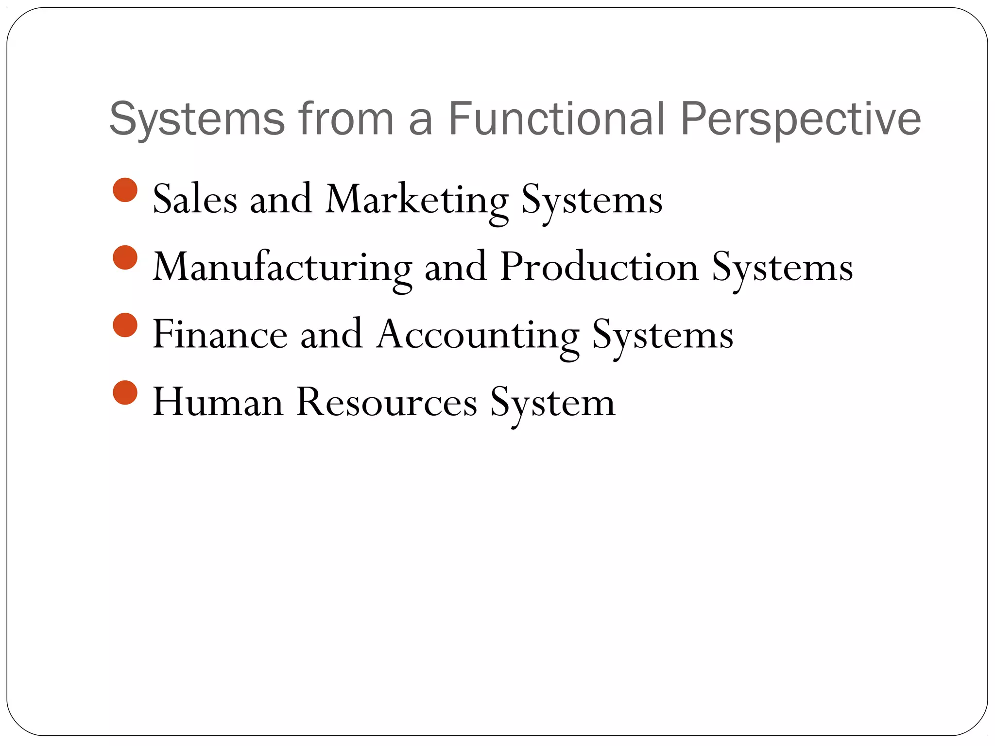 Types of information system. | PPT