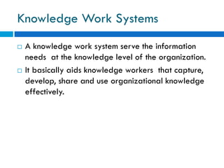 Types of Information Systems | PPT