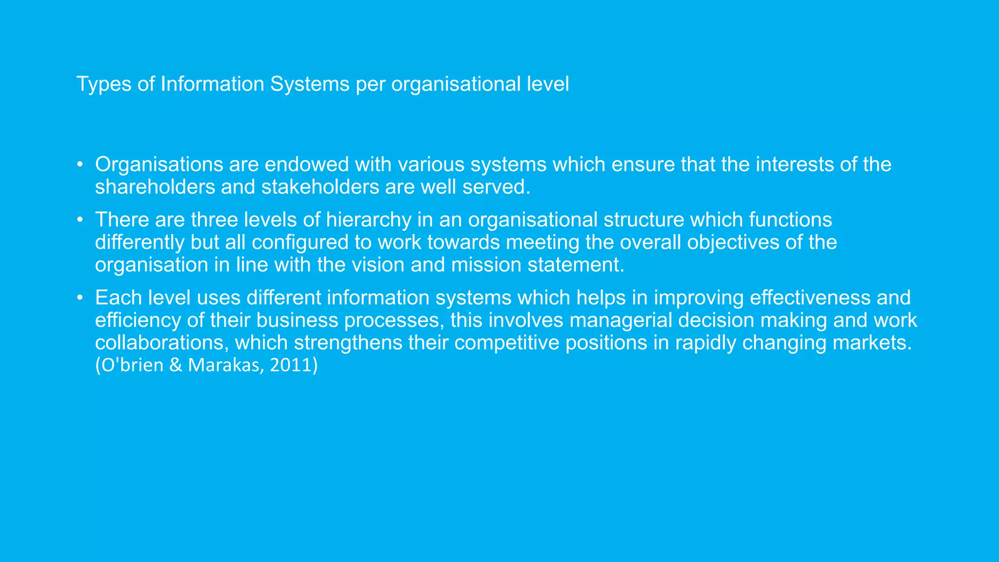 Types of information systems | PPT