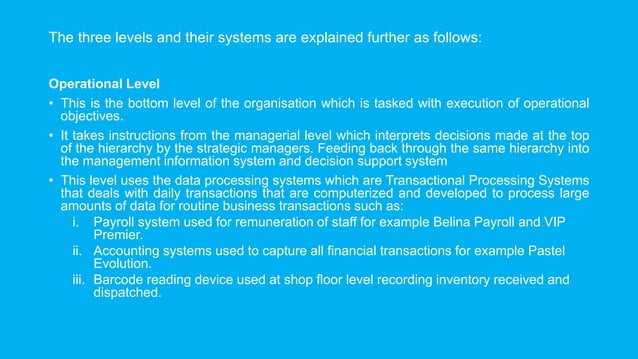 Types of information systems | PPT