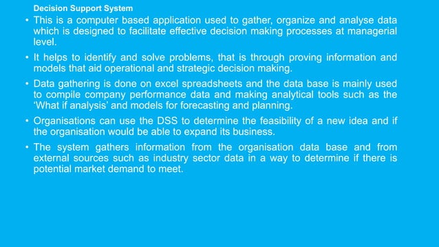 Types of information systems | PPT