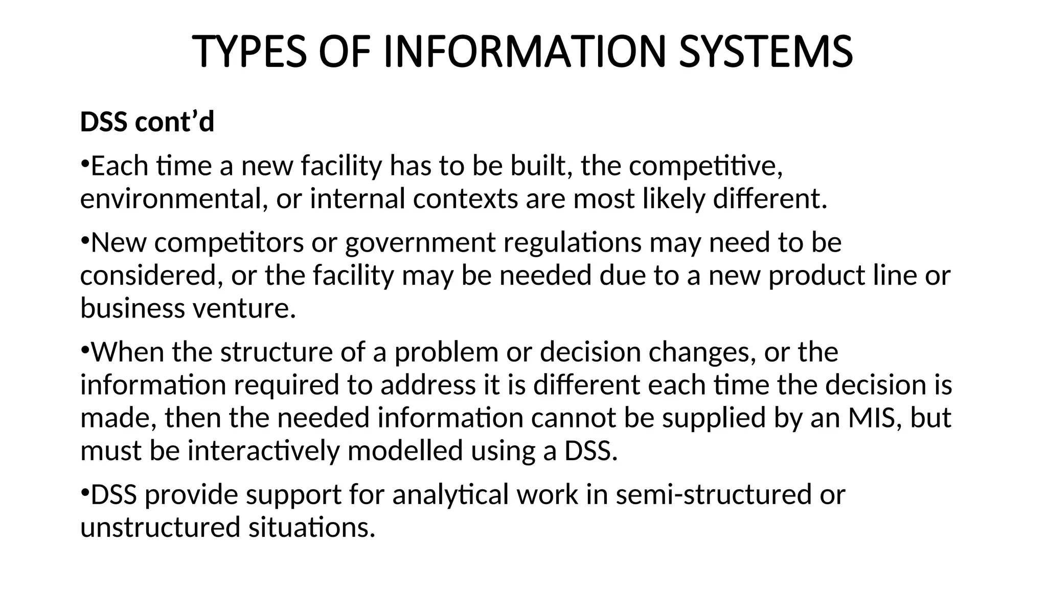 TYPES OF INFORMATION SYSTEMS MIS (2).ppt