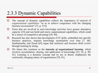 Types of Information Technology Capabilities and Their Role in ...