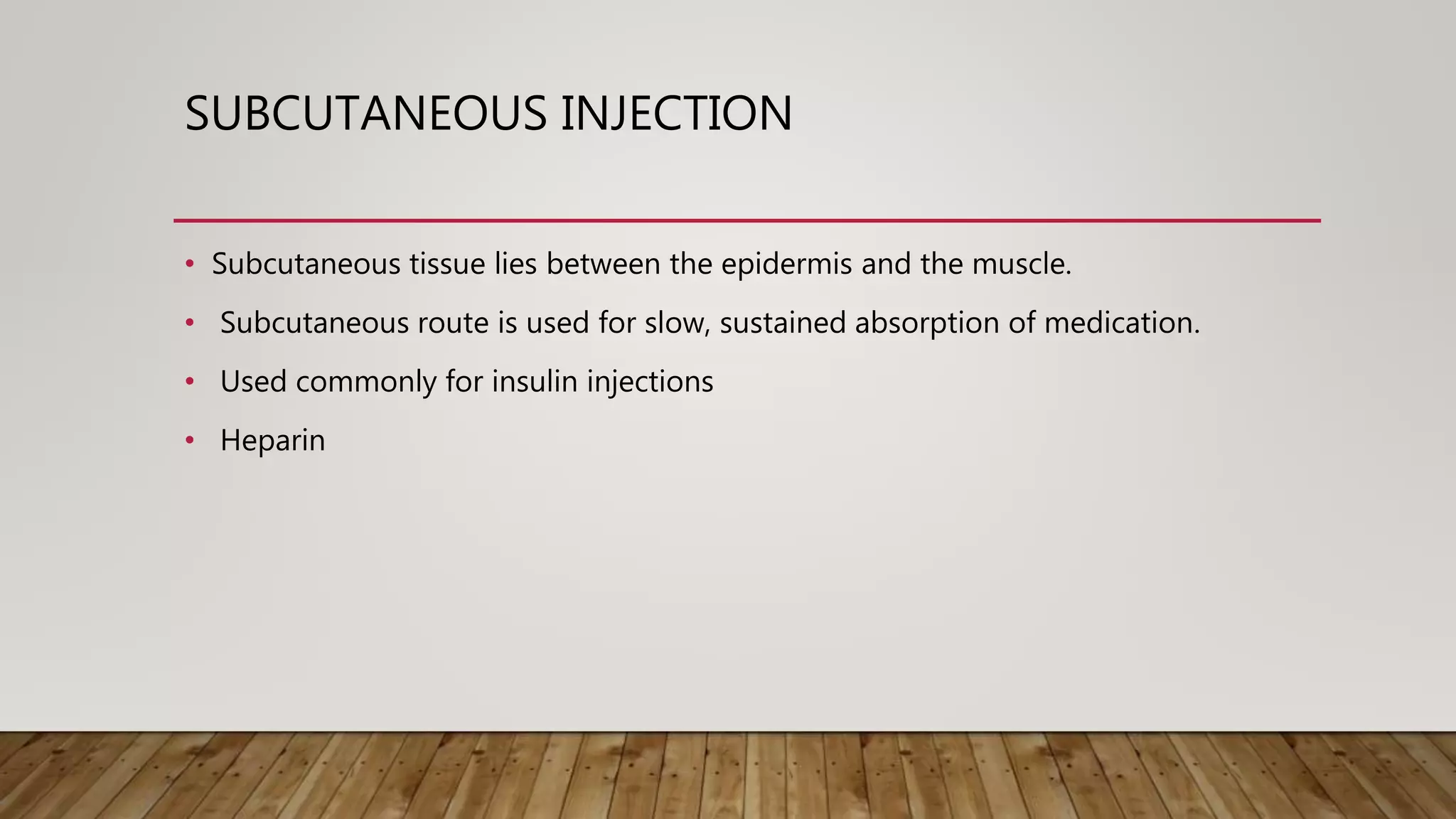 Types of injection | PPTX