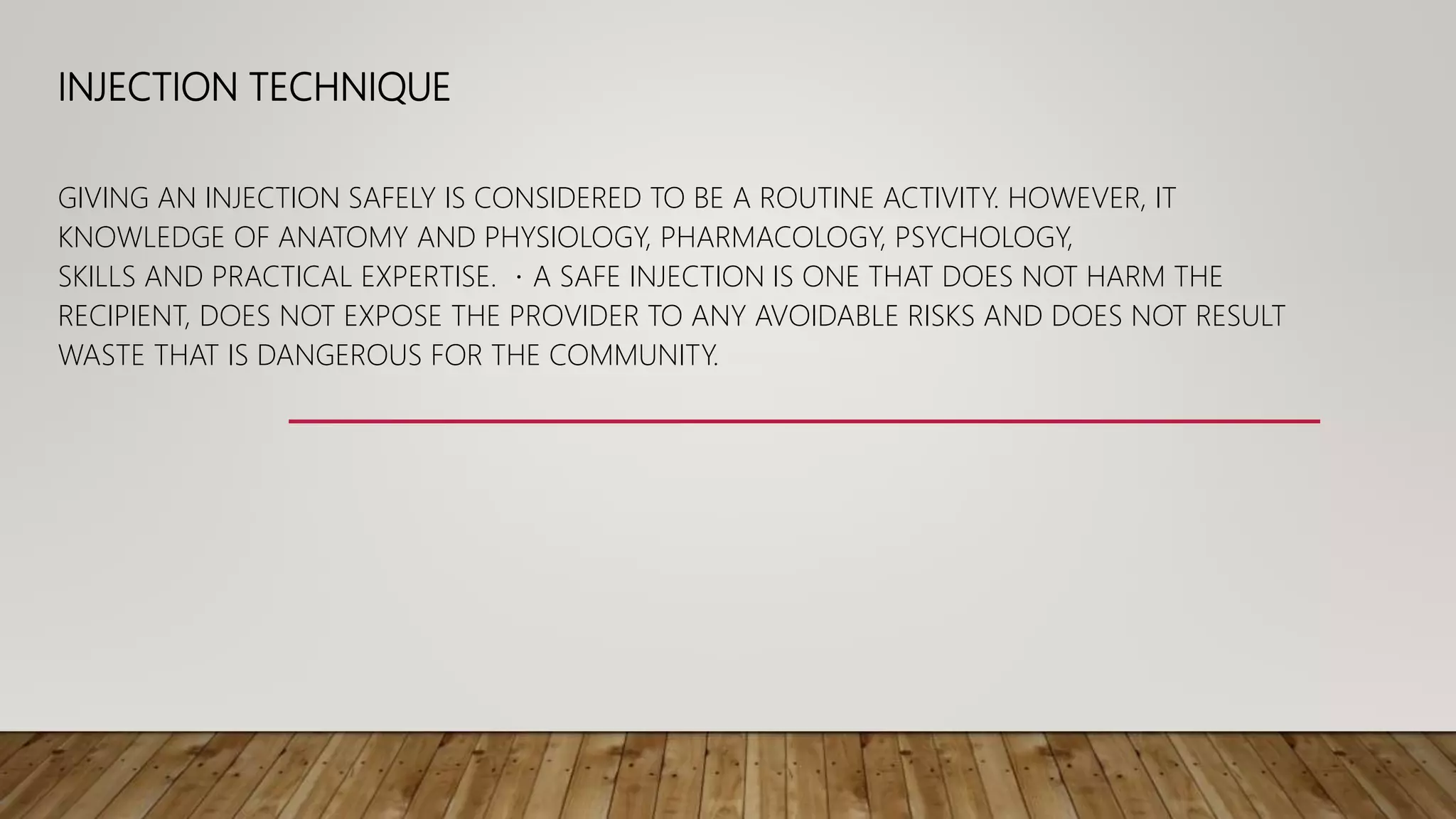 Types of injection | PPTX