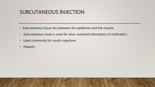 Types of injection | PPTX