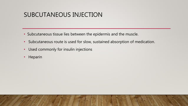 Types of injection | PPTX