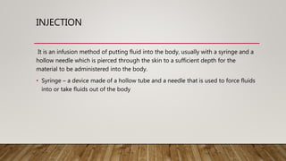 Types of injection | PPTX