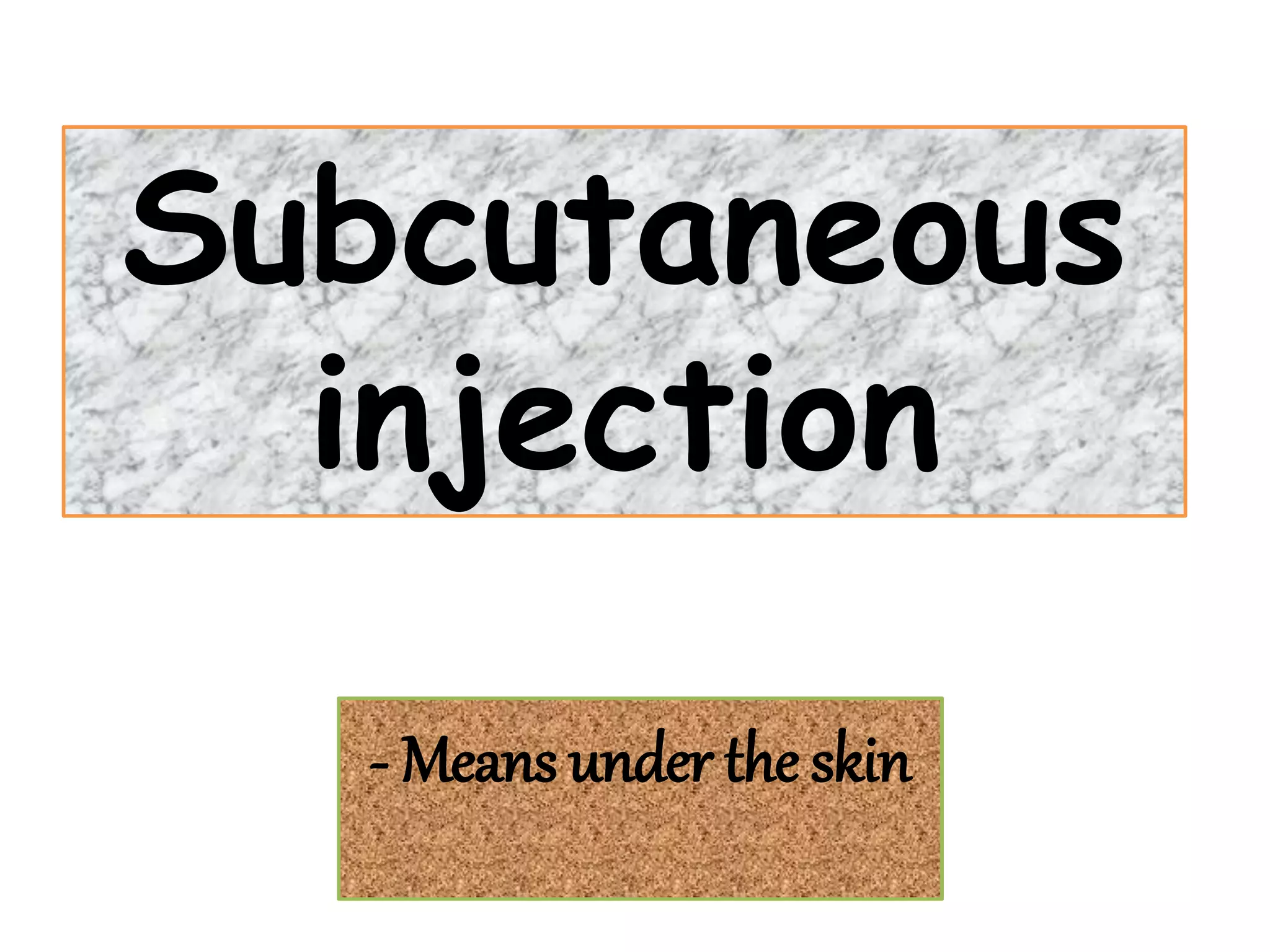 Types of injection routes | PPTX | Skin and Dermatology | Diseases and ...