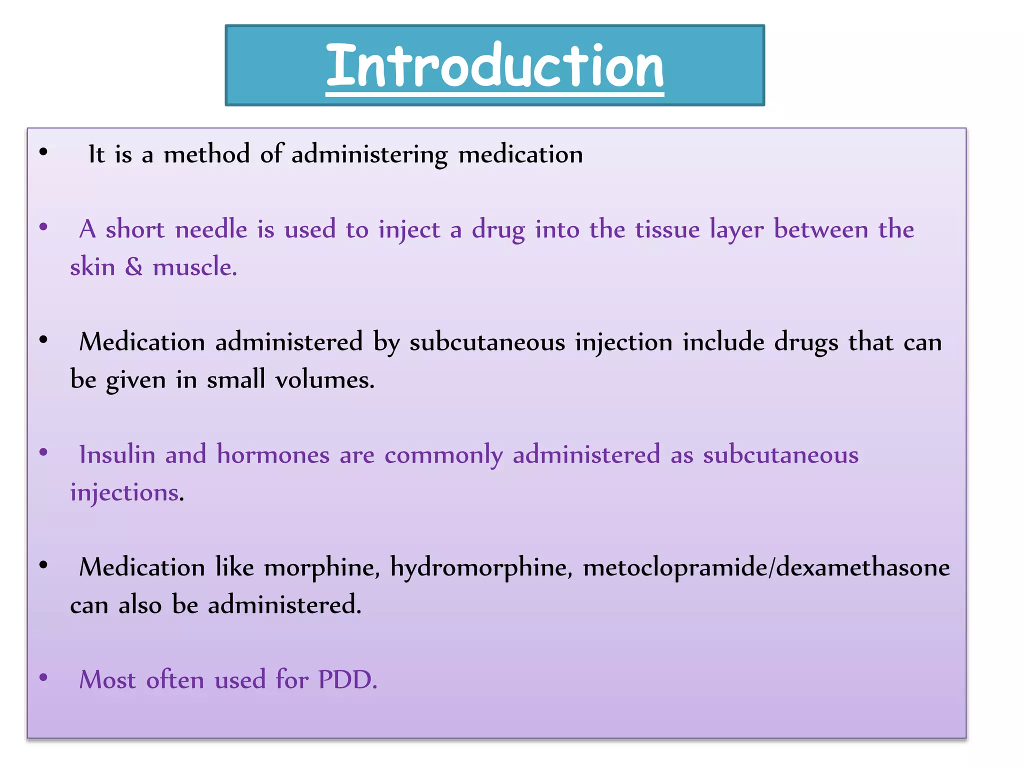 Types of injection routes | PPTX