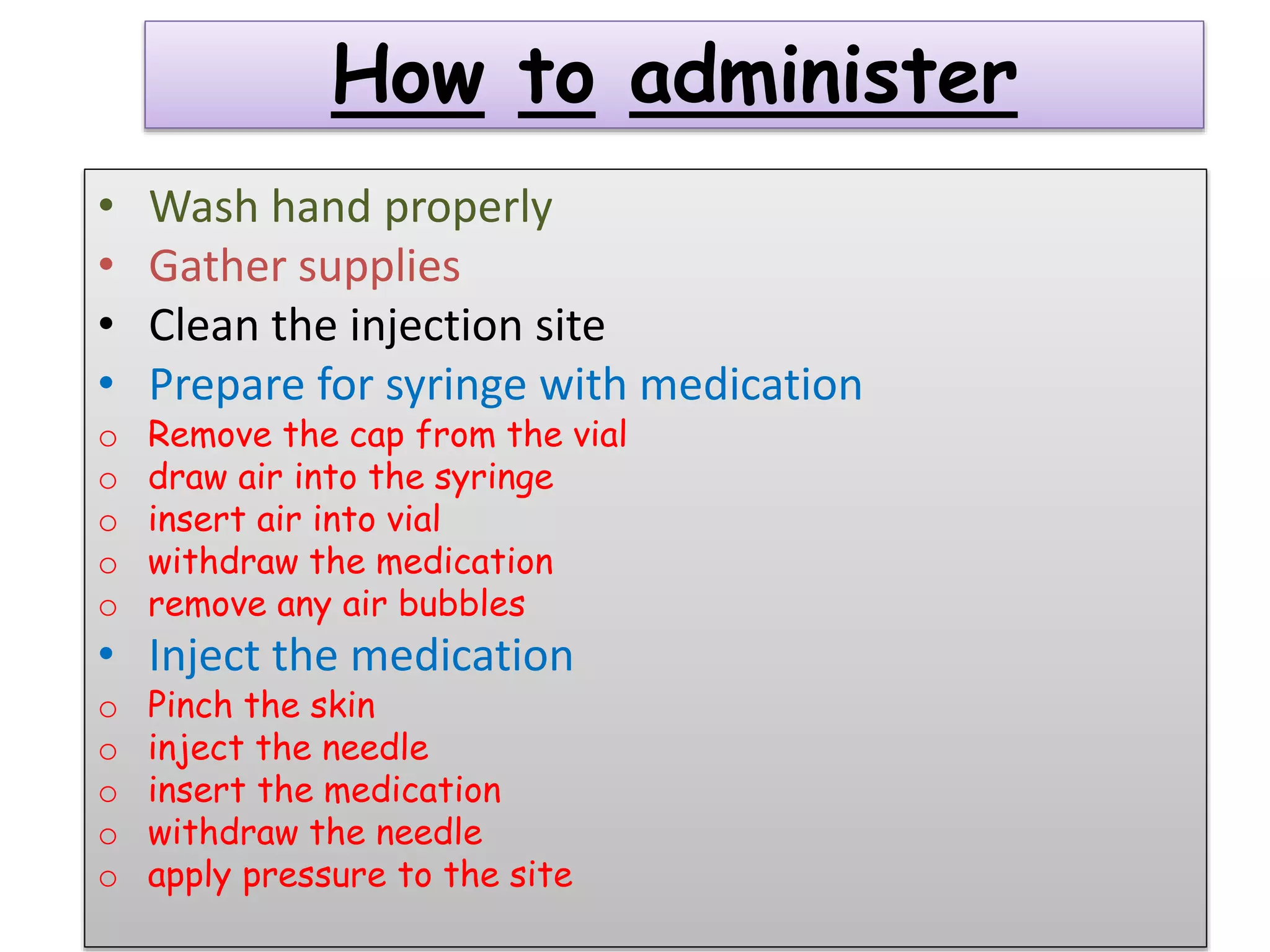 Types Of Injection Routes Pptx