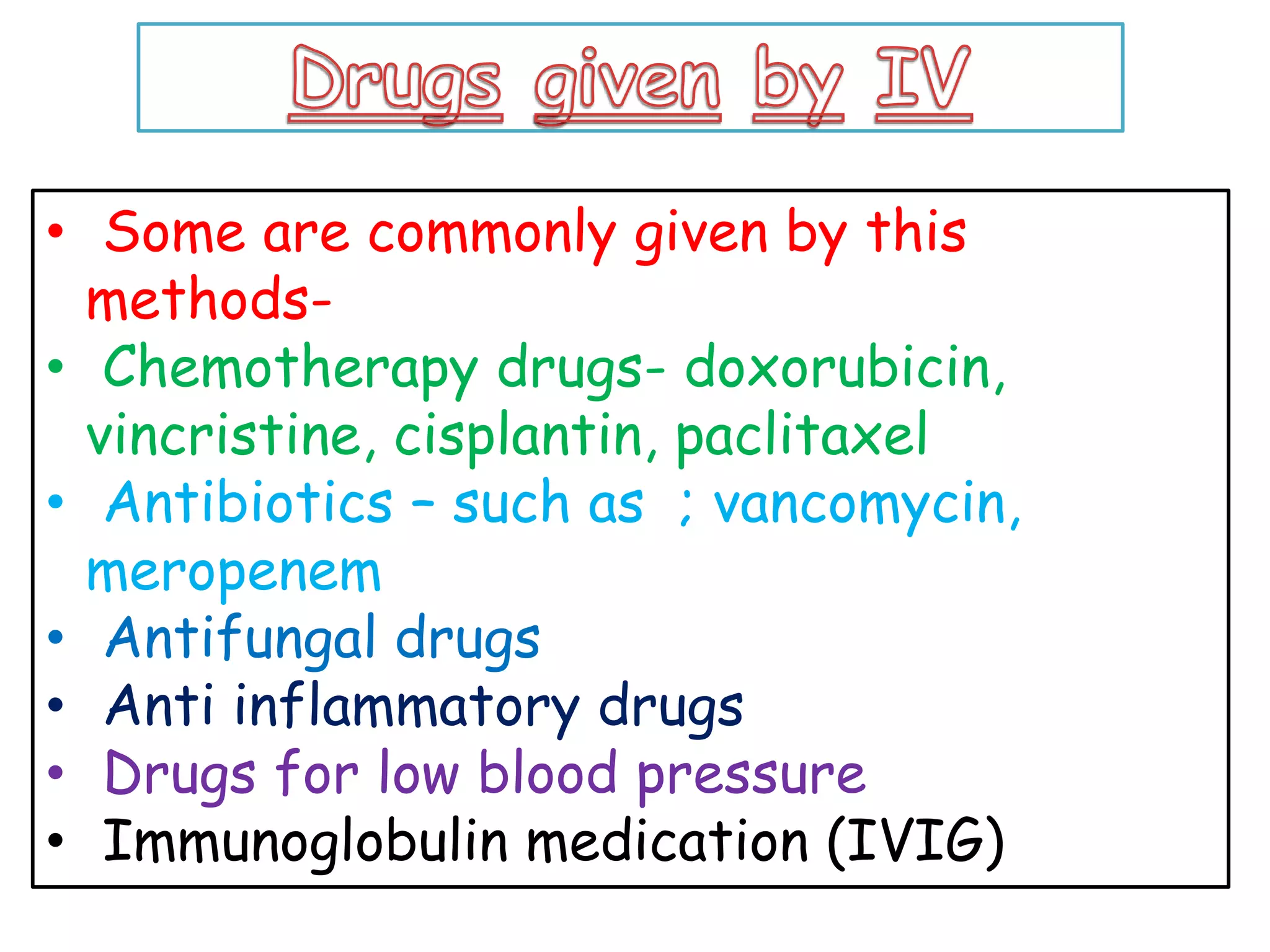 Types of injection routes | PPTX
