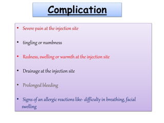 Types of injection routes | PPTX