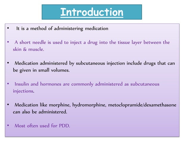 Types Of Injection Routes