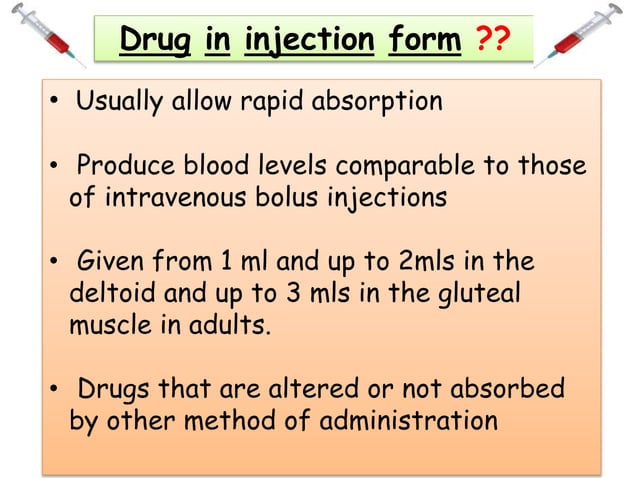 Types Of Injection Routes