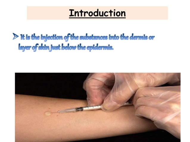 TYPES OF INJECTION AND INJECTION SITES.pptx | Skin and Dermatology ...