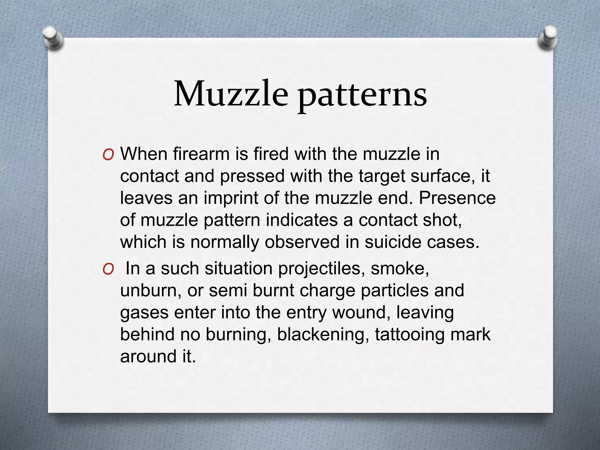 Types of injury and range of fire | PPTX