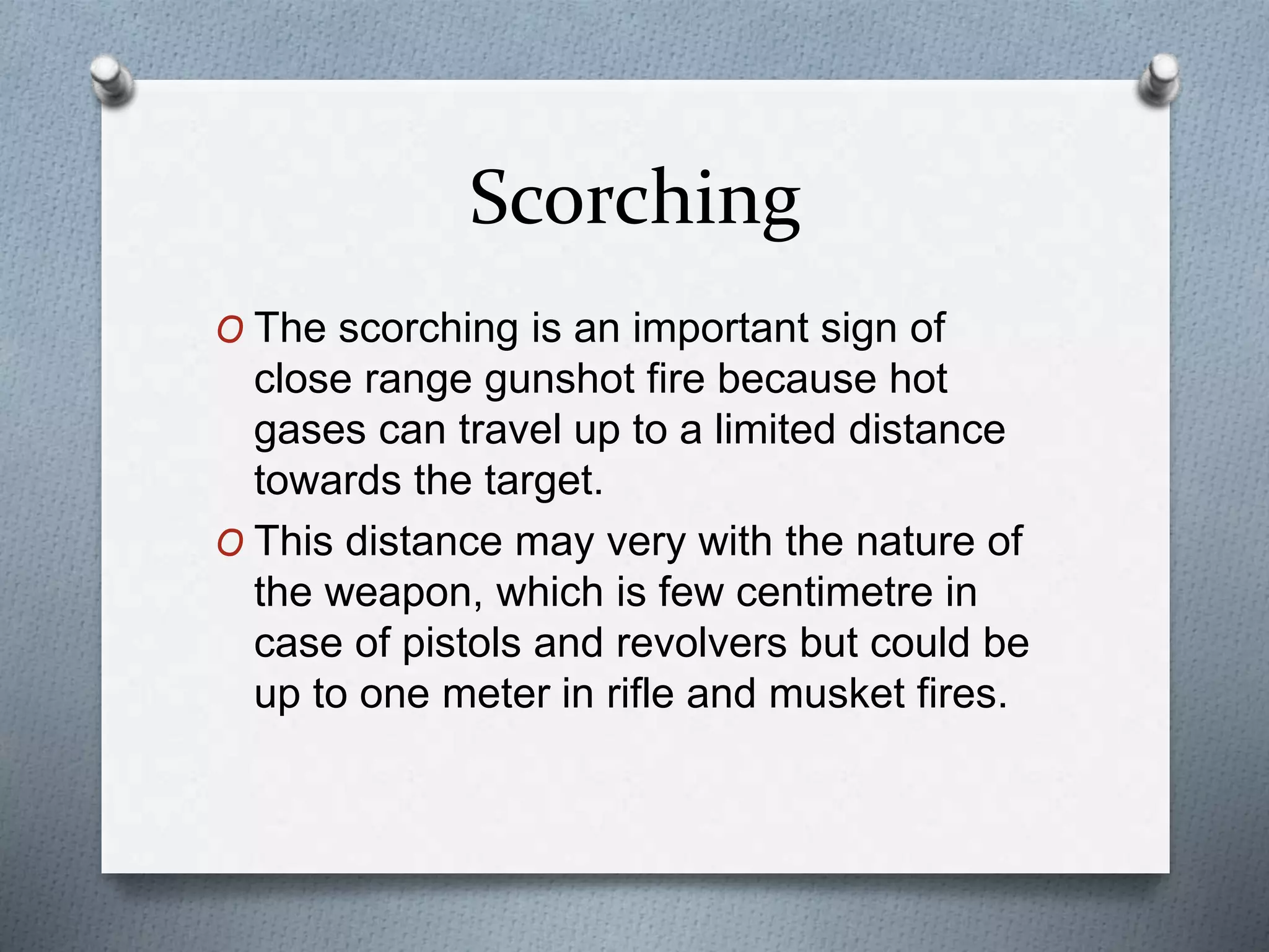 Types of injury and range of fire | PPTX