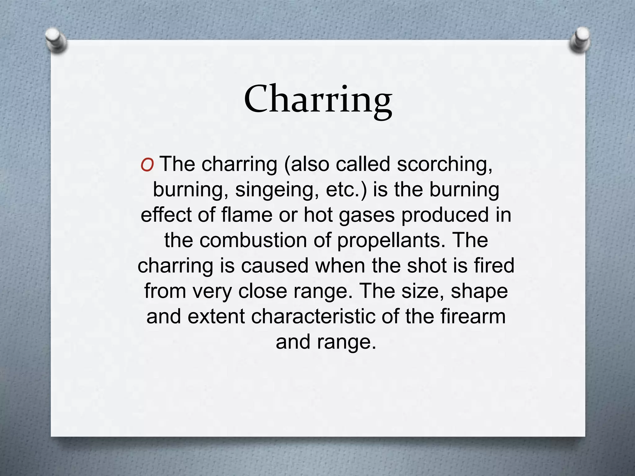 Types of injury and range of fire | PPTX