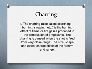 Types of injury and range of fire | PPT