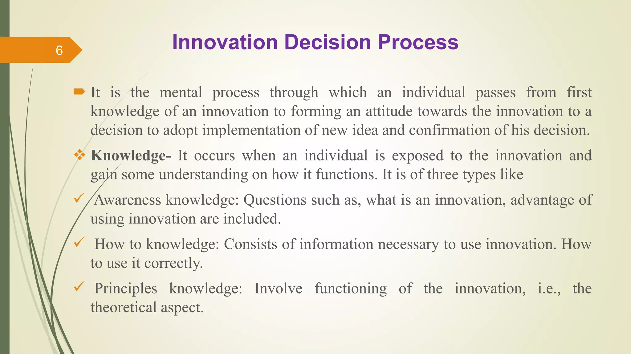 Types of innovation decisions, consequences of innovation-decisions | PPTX