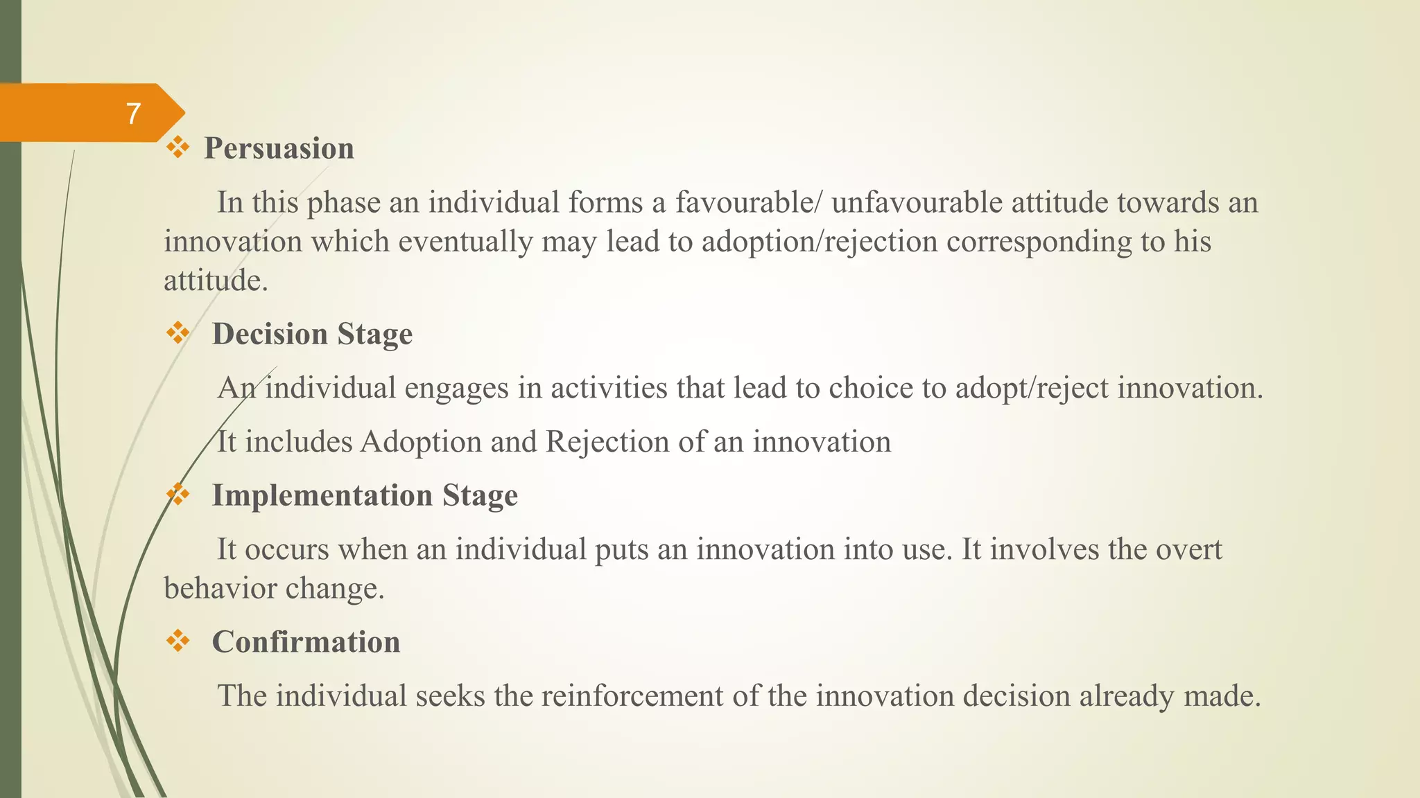 Types of innovation decisions, consequences of innovation-decisions | PPTX