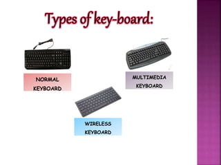 Types of input-output devices | PPTX